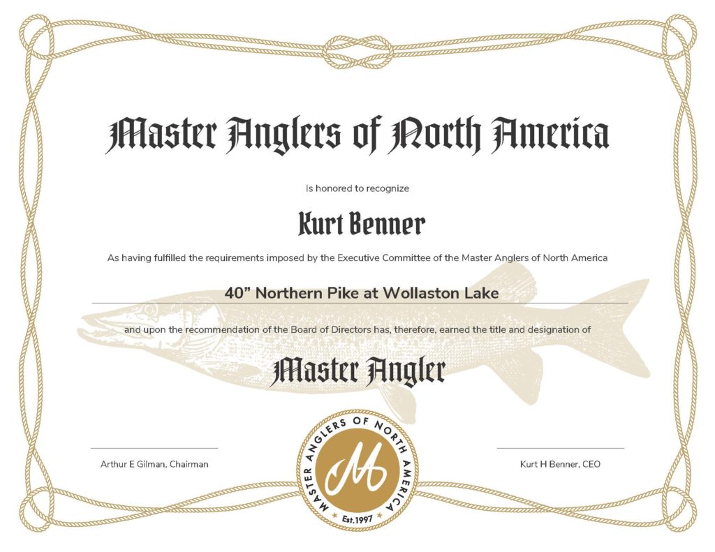 Certification | Master Anglers of North America